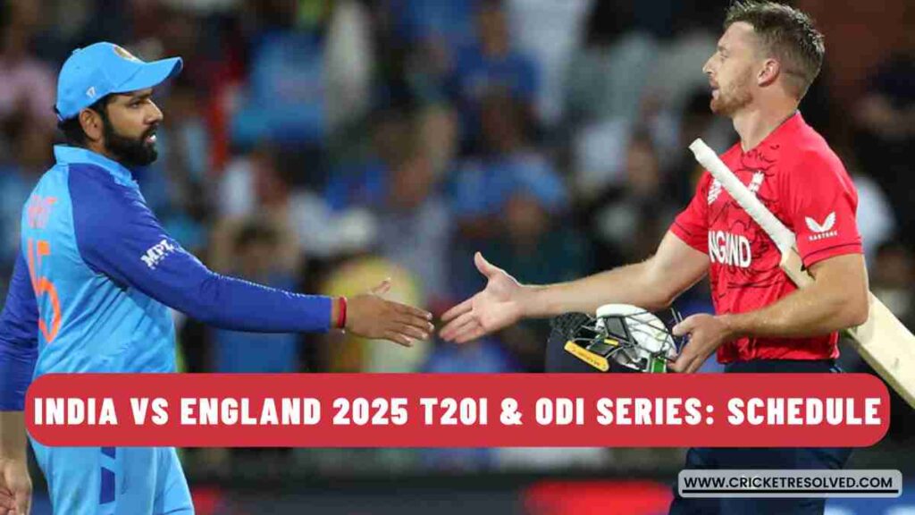 India vs England 2025 Series: Schedule, Venues, Squads, and Broadcast ...