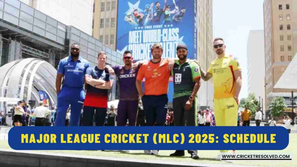 Major League Cricket (MLC) 2025: Schedule, Venues, Squads, & Broadcast ...