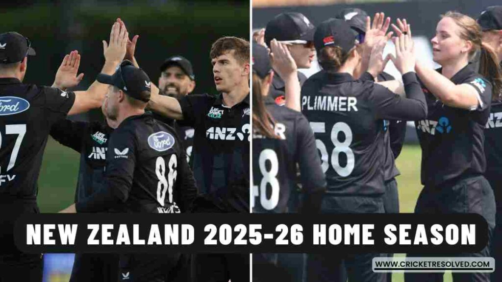 New Zealand Men’s & Women’s Cricket Team Schedule for 2025-26 Home ...