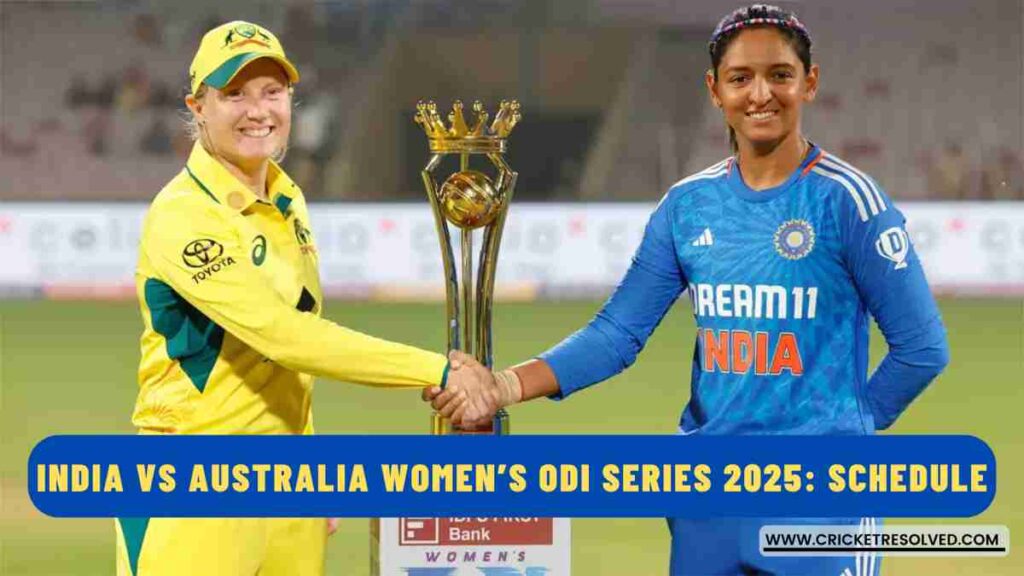 India vs Australia Women’s ODI Series 2025: Schedule, Venues, Squads ...