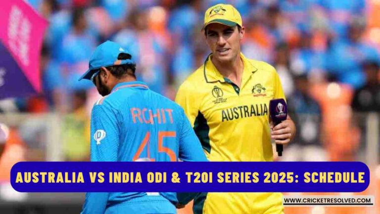 Australia vs India ODI & T20I Series 2025: Schedule, Venues, Squads ...