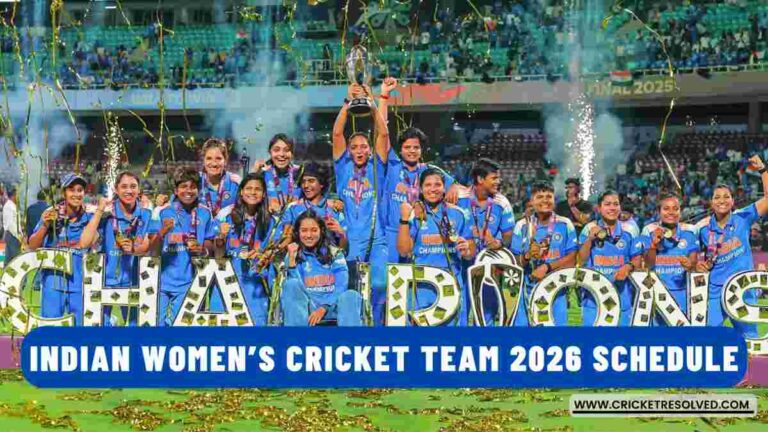 Indian Women’s Cricket Team 2026 Complete Schedule - Cricket Resolved
