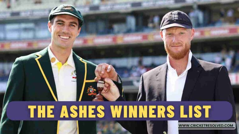 The Ashes Winners List (from 1882 to Date) - Cricket Resolved