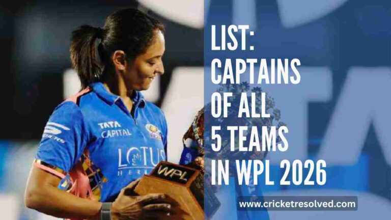 List: Captains of All 5 Teams in WPL 2026 - Cricket Resolved