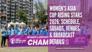 Women’s Asia Cup Rising Stars 2026: Schedule, Squads, Venues ...