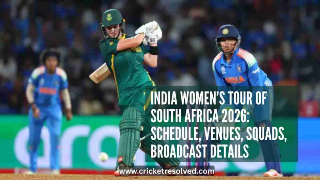 India Women’s Tour of South Africa 2026: Schedule, Venues, Squads ...