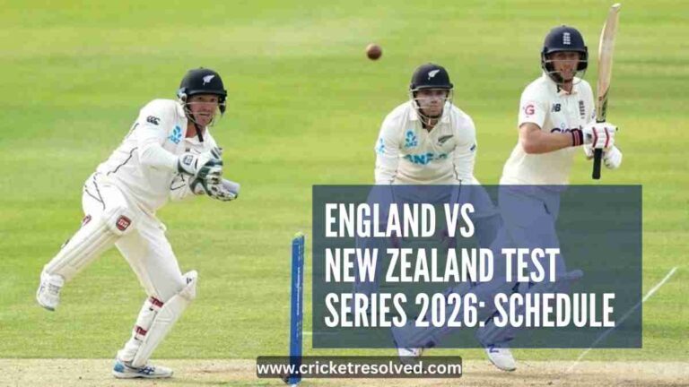 England vs New Zealand Test Series 2026: Schedule, Venues, Squads ...